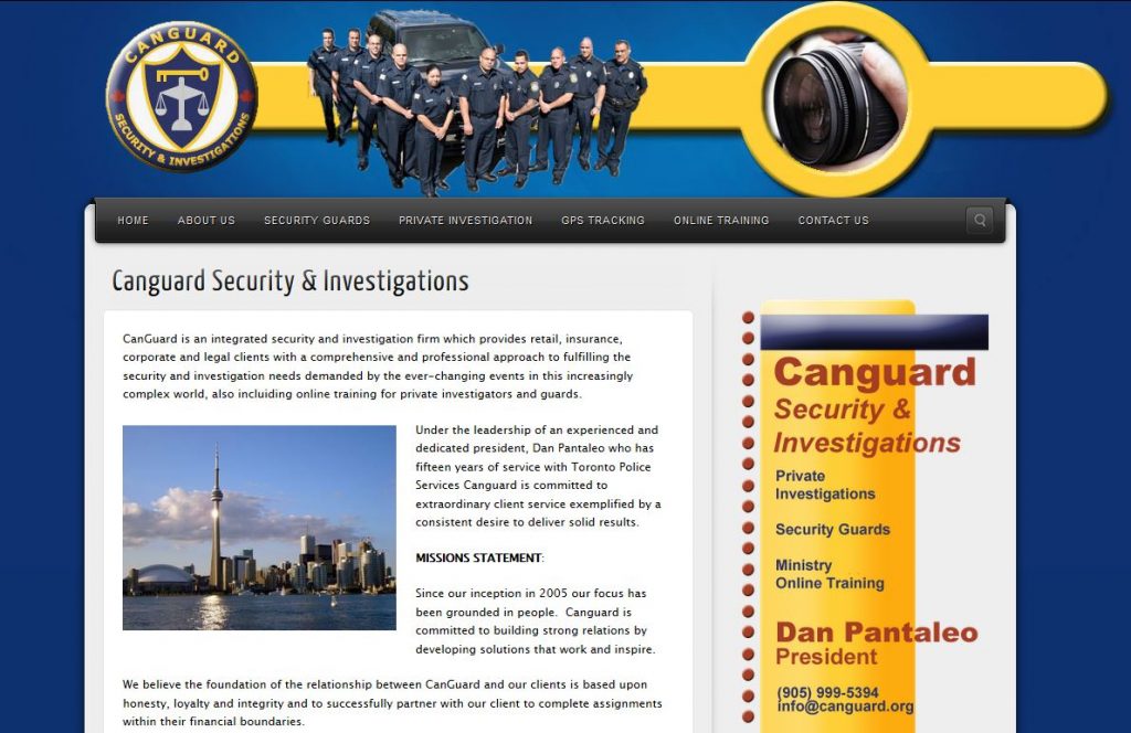 Welcome to CANGUARD Security & Investigations New Website! - Toronto ...